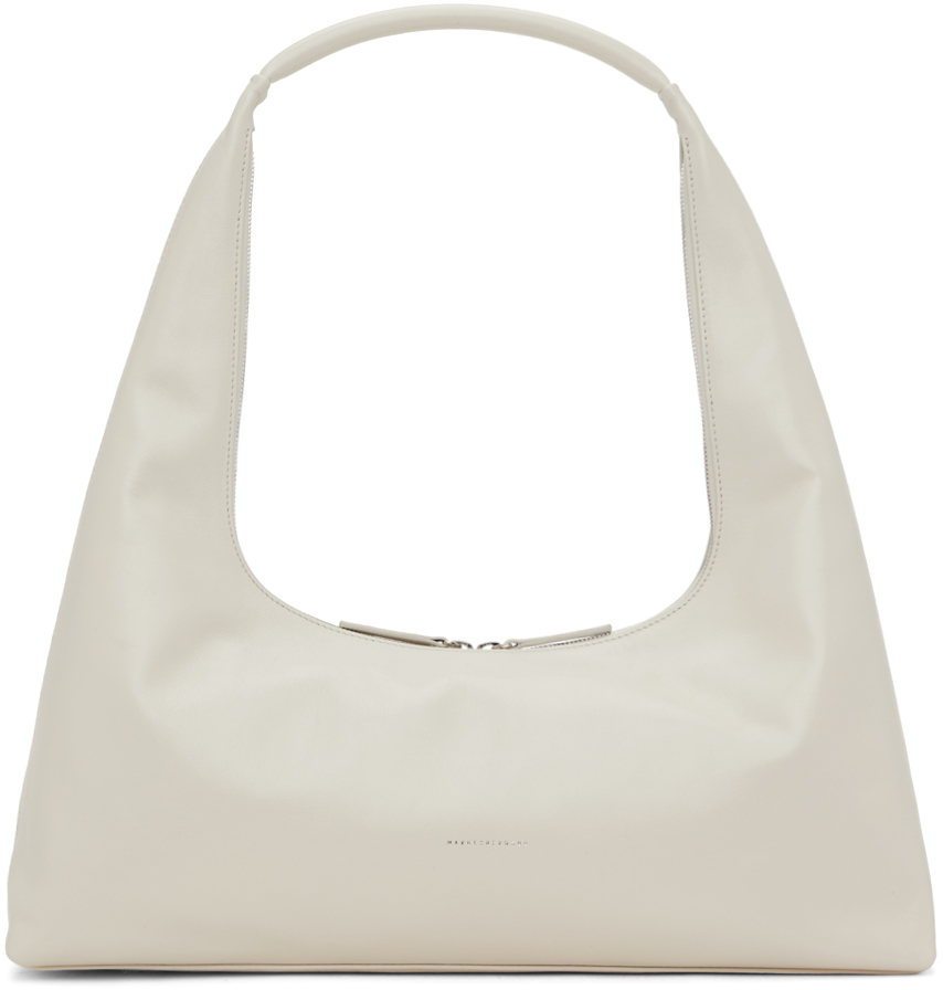 バッグ MARGESHERWOOD bag cream glossy plain Belted Hobo Medium Cream Glossy Plain by MARGESHERWOOD - societyA